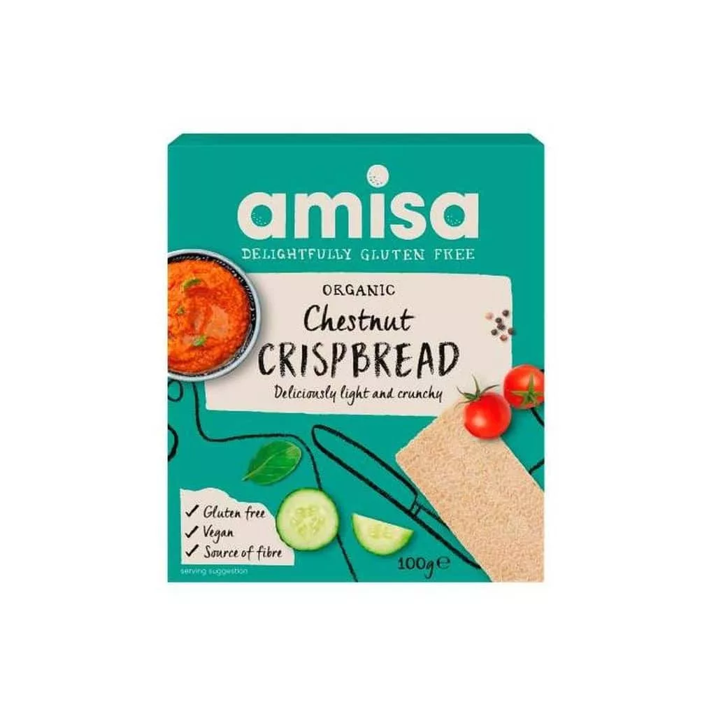 Amisa bio gesztenyés kréker 100 g - Delfinbúvár Vegyesbolt W