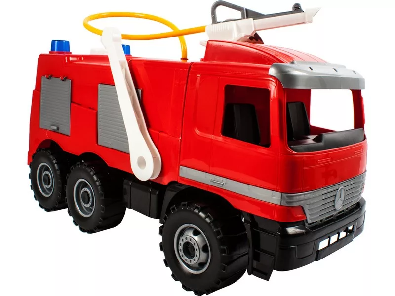Mercedes-Benz műanyag tűzoltó autó - 65 cm - Delfinbúvár Veg